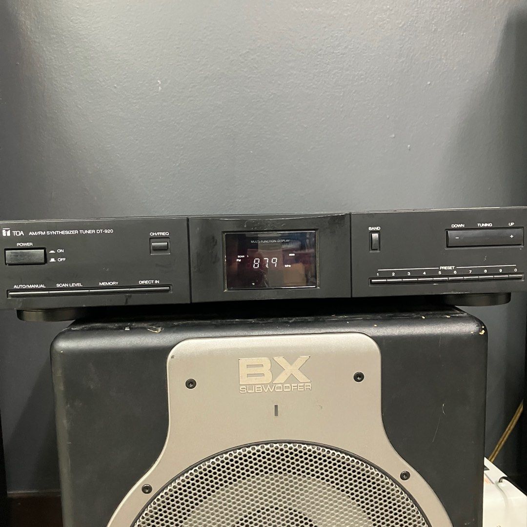 Toa DT-920 AM/FM Stereo Synthesized Tuner, Audio, Other Audio Equipment ...