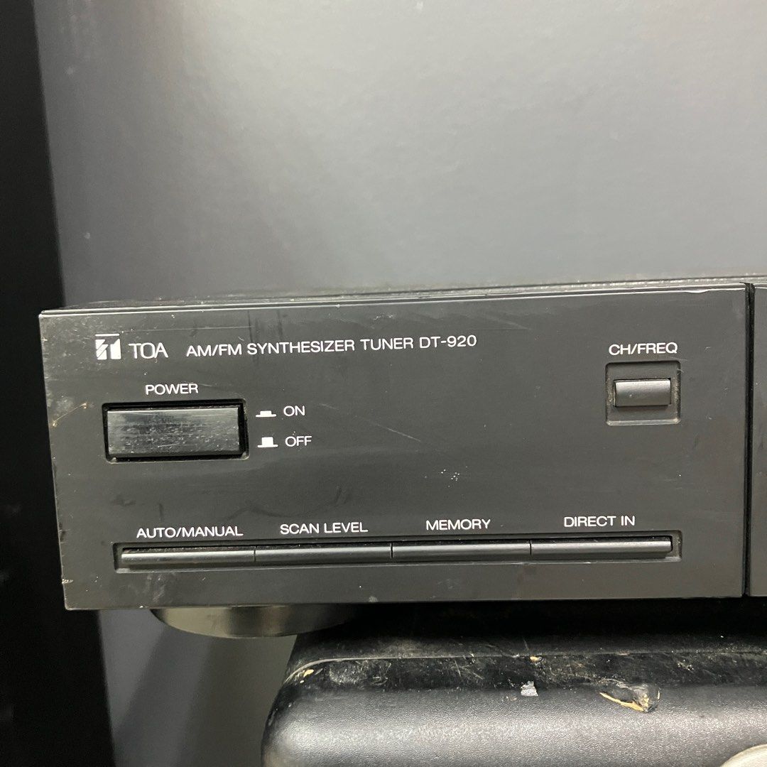 Toa DT-920 AM/FM Stereo Synthesized Tuner, Audio, Other Audio Equipment ...