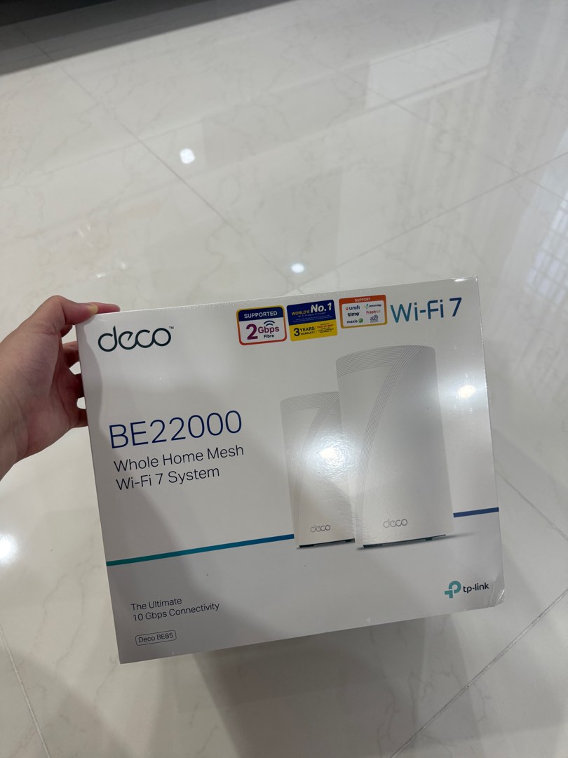 TP-Link Deco BE85 BE22000 Tri-Band Whole Home Mesh WiFi 7 Router ...