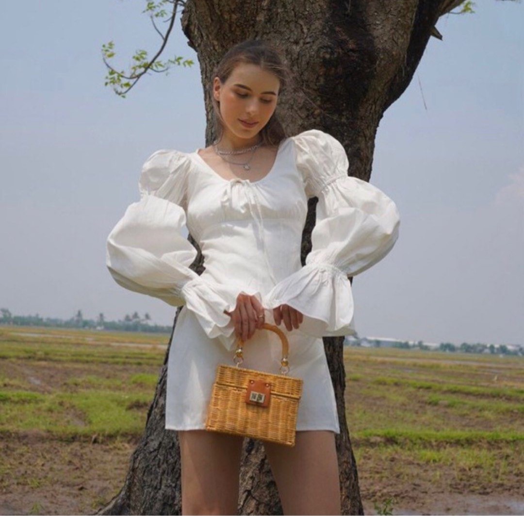 With Love the Brand Gibson Dress | Mini White Dress | Gaun Putih Wanita ...