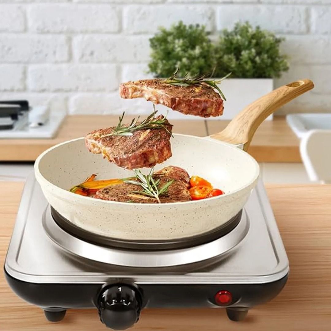 1000W Electric Stove Countertop Single Burner 5 Level Temperature ...