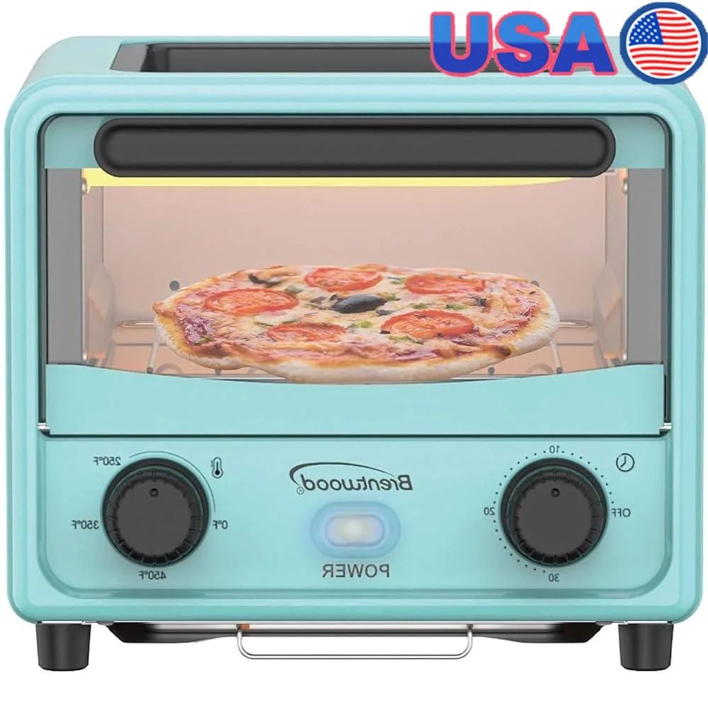 500W Stainless Steel Mini Toaster Oven Compact Griddle 3L Capacity ...