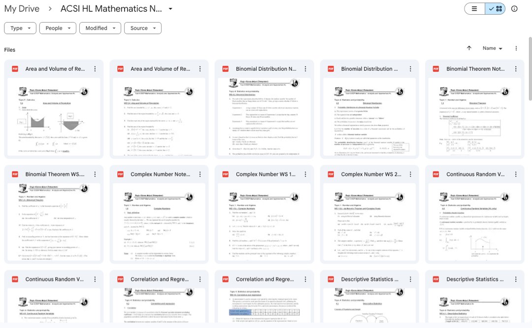ACSI HL Mathematics Notes and Assignments PDF, Hobbies & Toys, Books ...