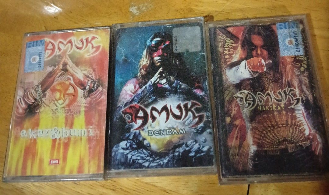 Amuk kaset cassette CD player rock numetal grunge hardcore skinhead ska ...