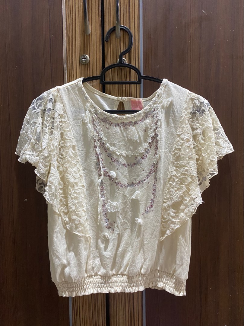 baju vintage fairy renda bunga axes femme, Fesyen Wanita, Pakaian ...