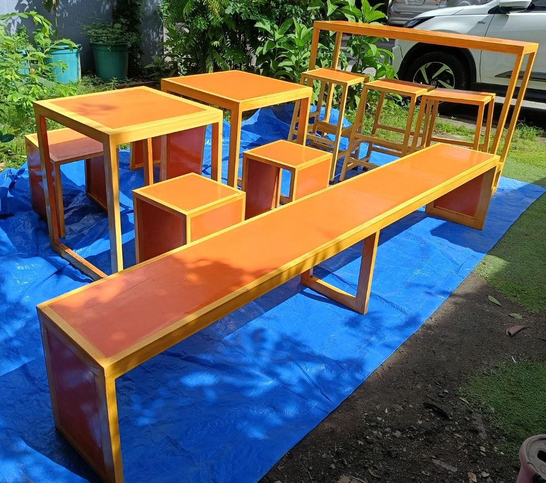 CHAIRS AND TABLE FOR FOOD BUSINESS, Everything Else, Others on Carousell