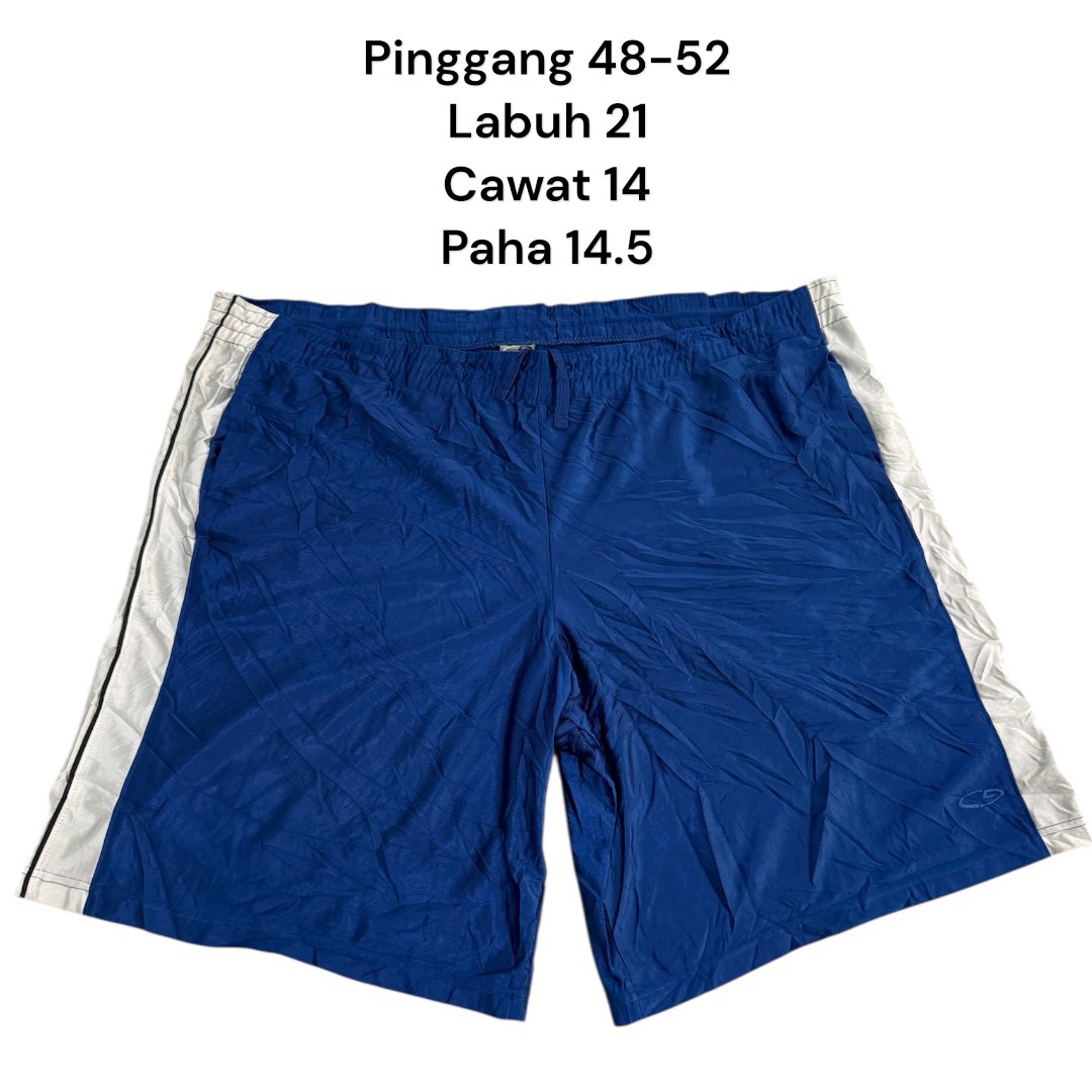 Champion Sport Short Pants Warna Biru Pinggang 48-52 Labuh 21 Kain ...