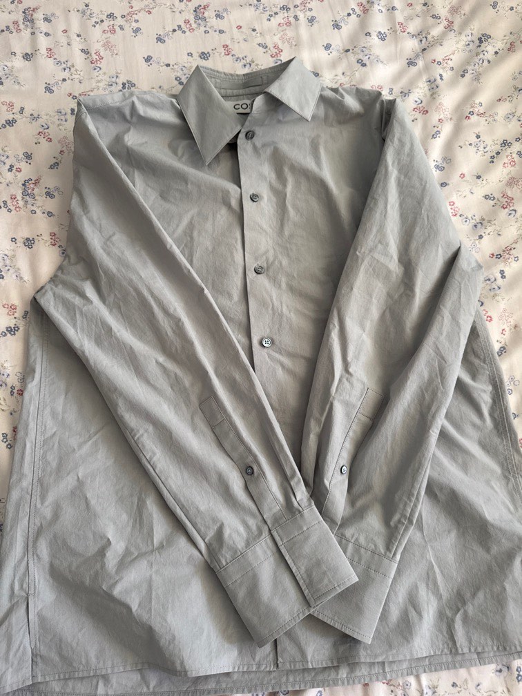 COS signature cotton shirt, Men's Fashion, Tops & Sets, Shirts on Carousell