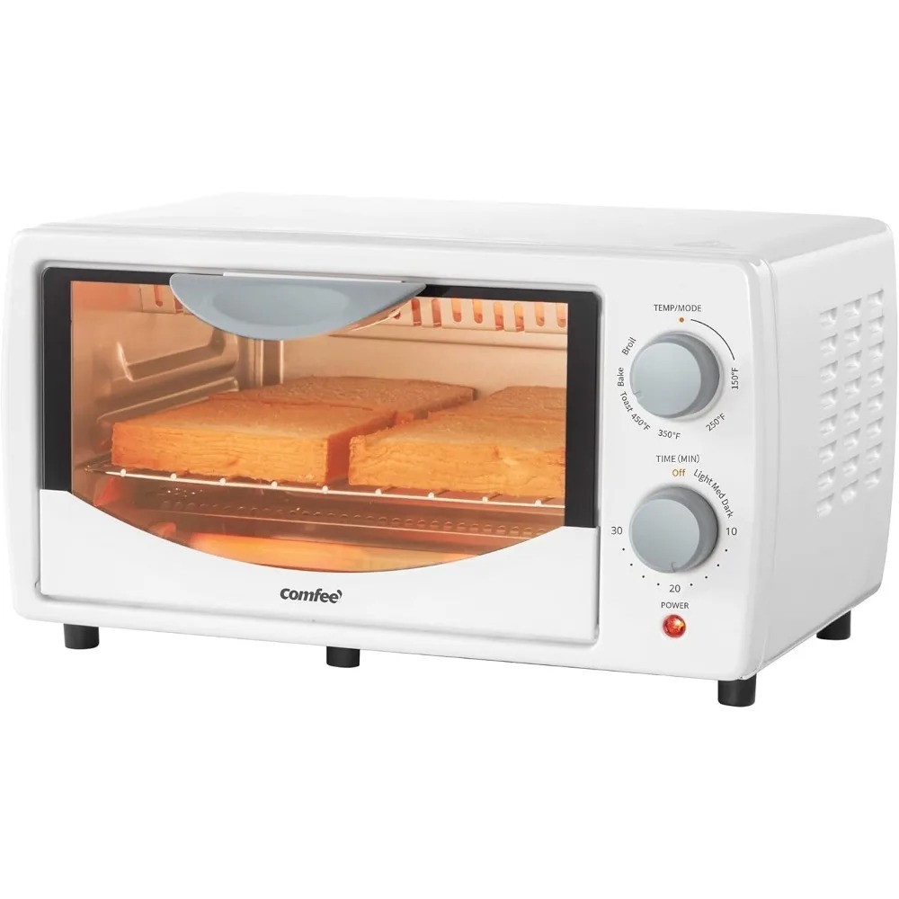Countertop Oven, Small Toaster Oven Combo 4 slice, Mini Oven for 9 ...