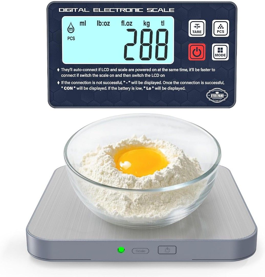 Digital Kitchen Food Scale - Detachable Display Electronic Weight Scale ...