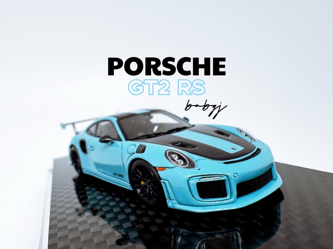 DMH x AC 1:64 Porsche 911 GT2 RS Azure Blue Resin Model, 興趣及遊戲, 玩具 & 遊戲 ...