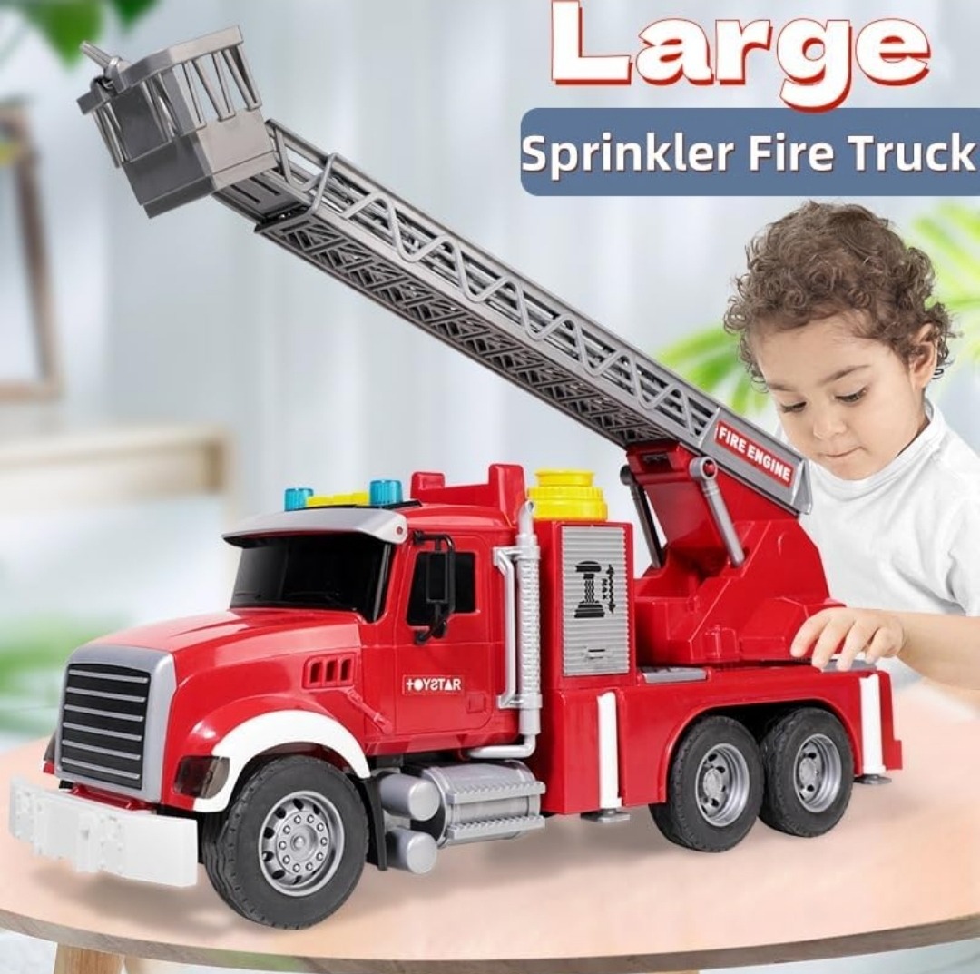 Educational Toys For Kids Fire Engine Truck Vehicle Toy With Light ...