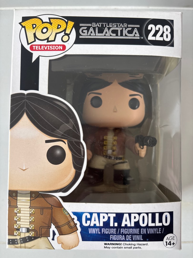 Funko Pop! Television Battlestar Galactica Capt. Apollo, Hobbies & Toys ...