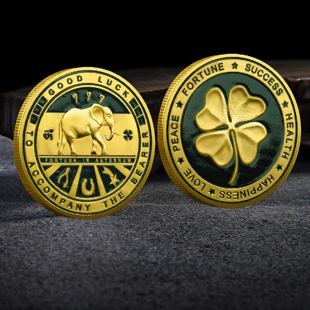 Good Luck Health Fortune Success Commemorative Coin Collectible Coin ...