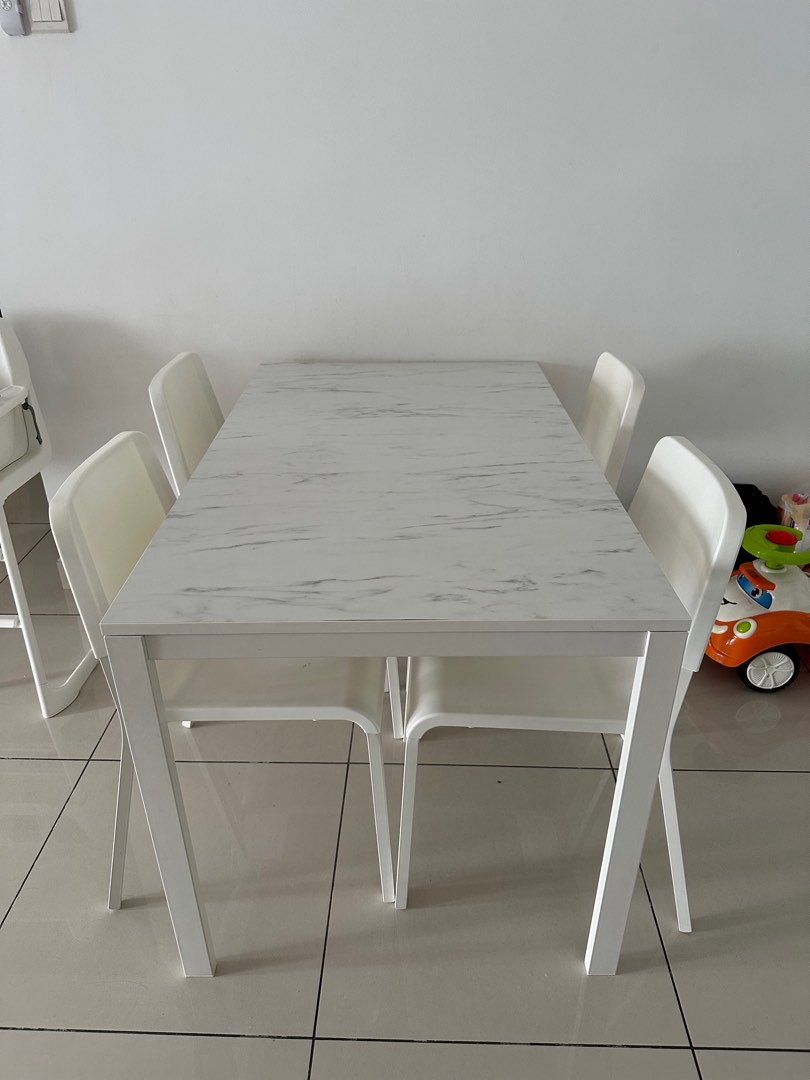 IKEA Melltorp Table and Teodores Chair, Furniture & Home Living ...