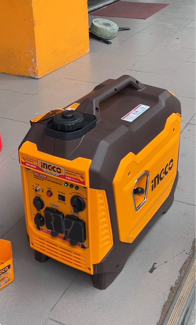 INGCO Inverter Gasoline Generator Silent Type 3800w 4.0KVA GEI40006-5P ...