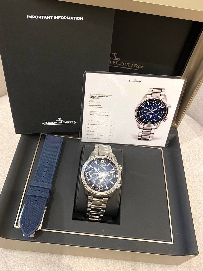 JAEGER-LECOULTRE POLARIS PERPETUAL CALENDAR REF Q9088180 MOON FACE ...