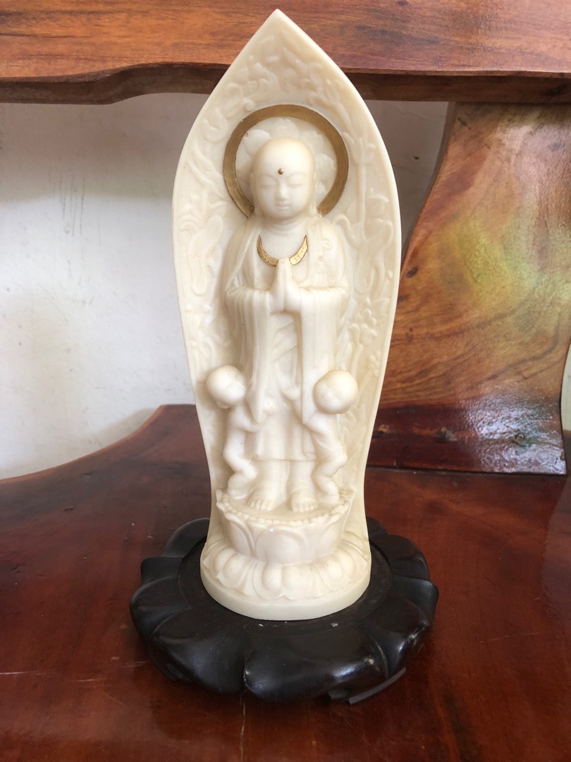 Japanese Buddhist Jizo Bodhisattva Resin Figure,, Hobbies & Toys ...