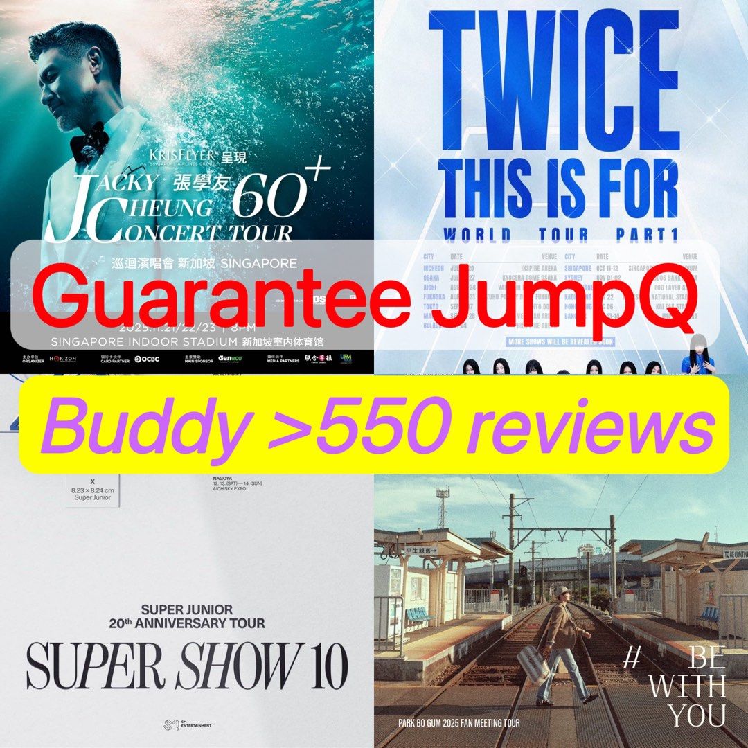 JumpQ | Tickets | Code Jacky Cheung 张学友 Super Junior Park Bo Gum Jeff ...