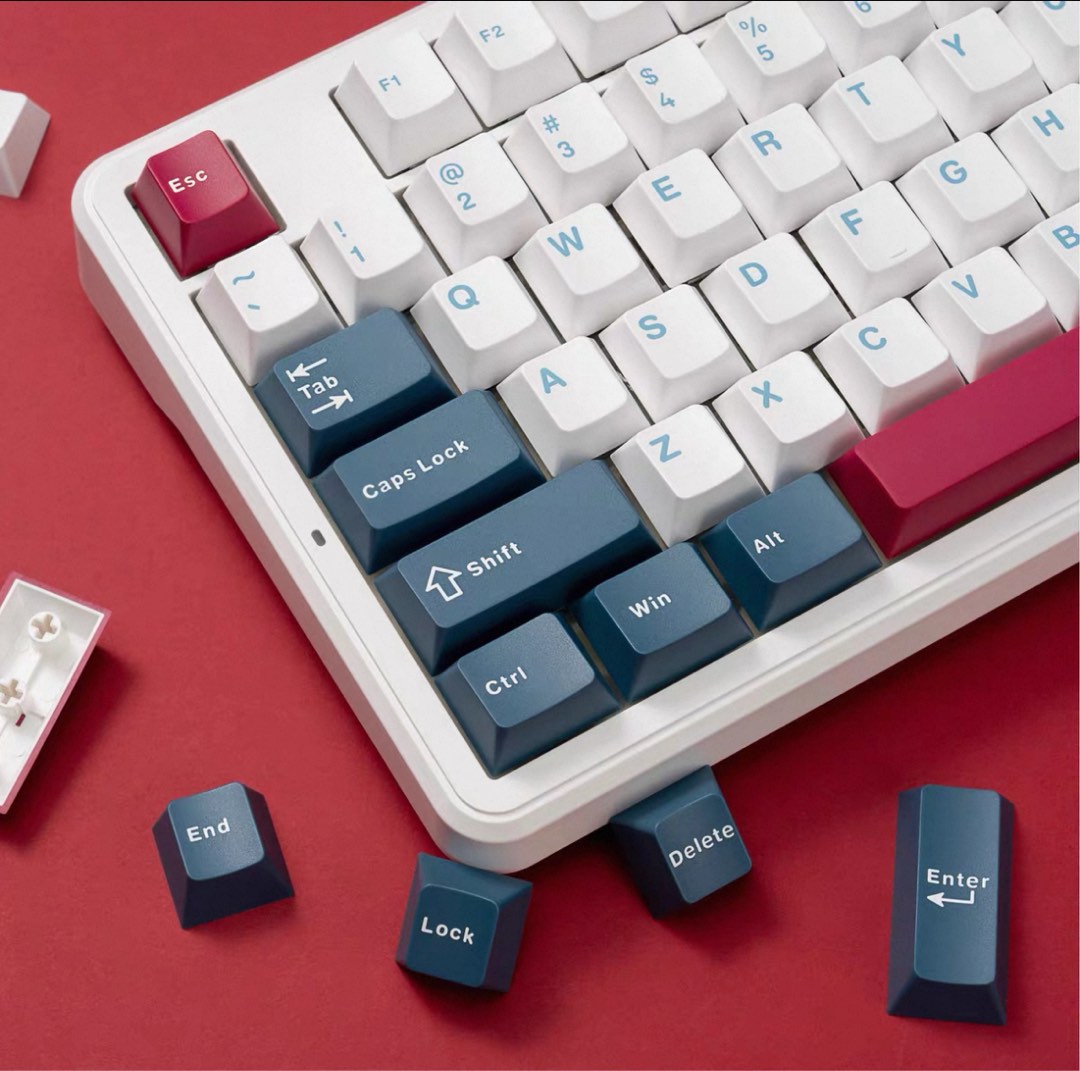 Blue Fire Themed Cherry Profile Keycaps, Computers & Tech, Parts ...
