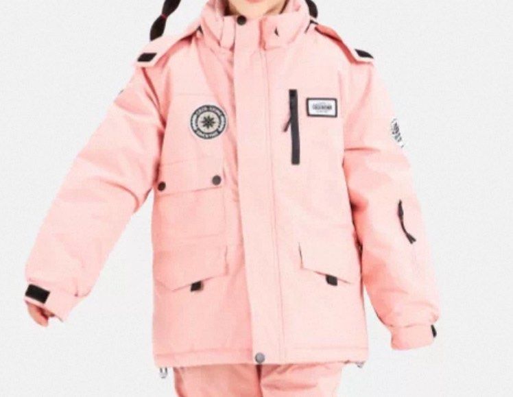 Kids Pink Winter Jacket with detachable Hood, Winter Wear Down Jacket ...