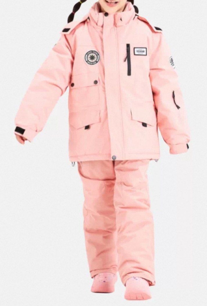 Kids Pink Winter Jacket with detachable Hood, Winter Wear Down Jacket ...