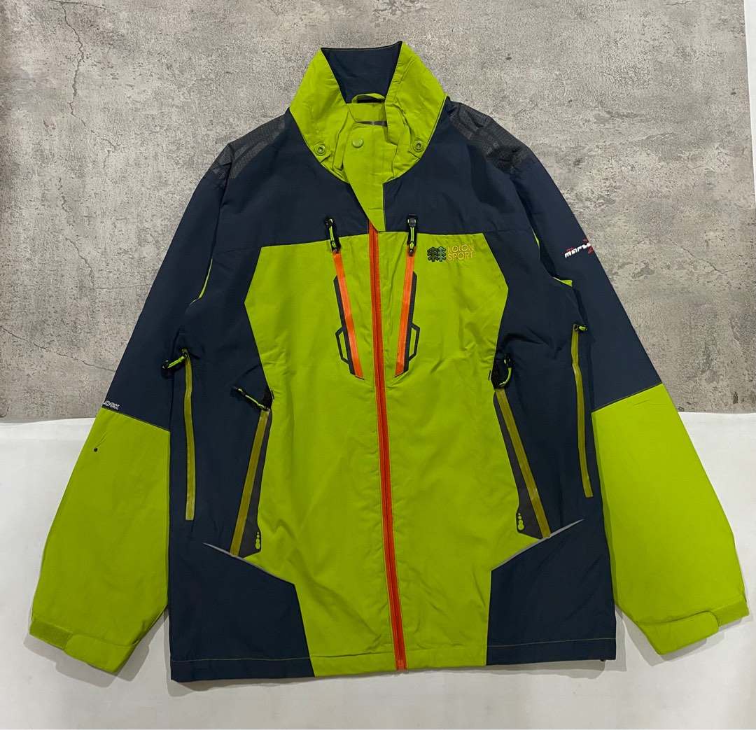 Kolon Sport Jacket Wind Block Waterproot Men, Fesyen Pria, Pakaian ...
