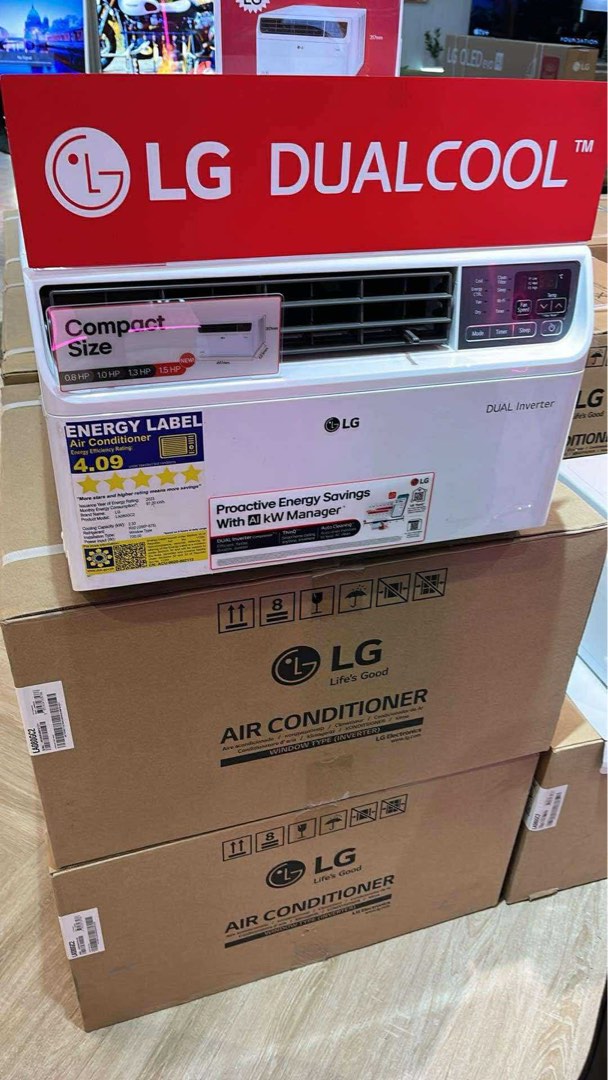 LG WINDOW TYPE INVERTER AIR CONDITIONER, TV & Home Appliances, Air ...