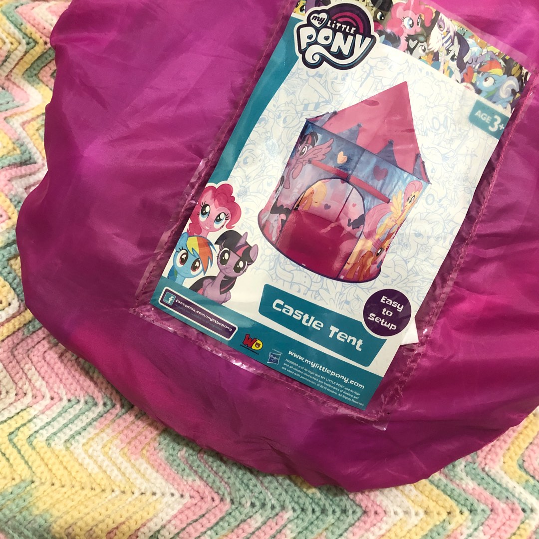 LITTLE PONY KIDS CASTLE TENT, Babies & Kids, Infant Playtime on Carousell