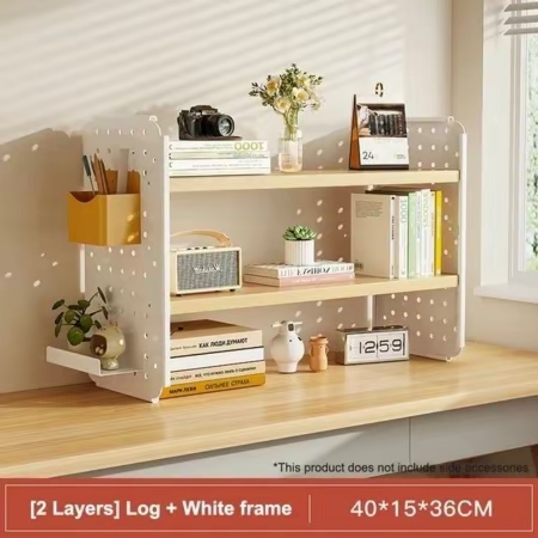 Tabletop Shelf Book Storage | Desk Top Shelf Organizer | Multi Layer ...