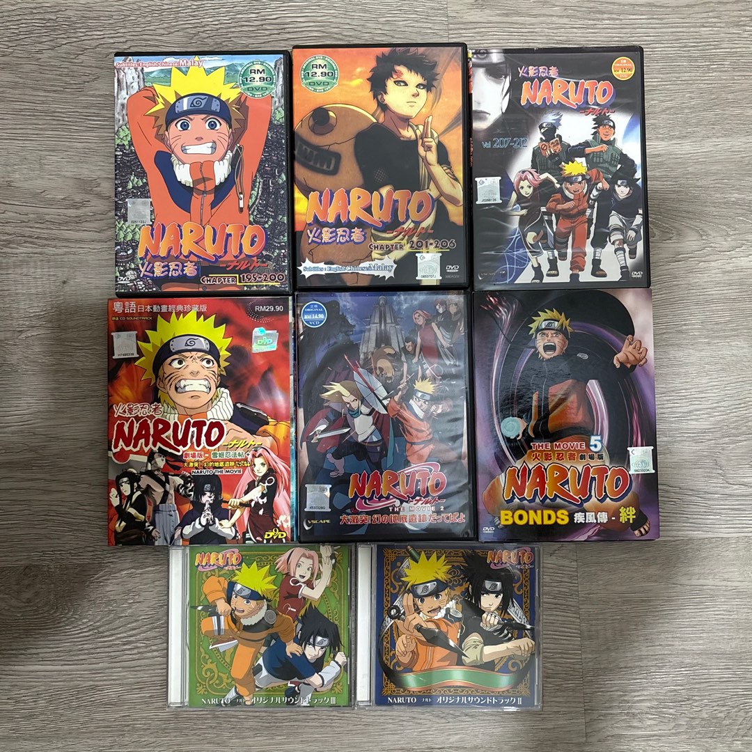 Naruto DVD collection, Hobbies & Toys, Music & Media, CDs & DVDs on Carousell