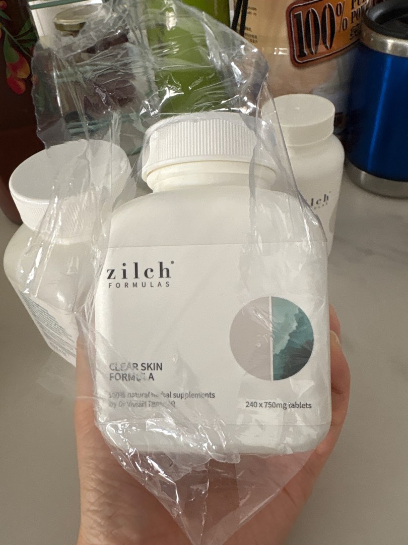 Zilch Formulas Clear Skin Formula 240 Tablets, Health & Nutrition ...