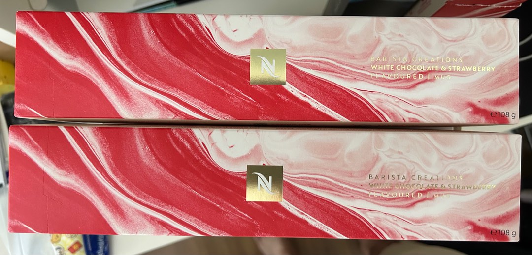 Nespresso White Chocolate & Strawberry Sleeves, Food & Drinks ...