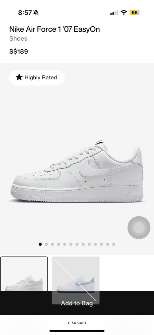 Nike Air Force 1 Easy On, Women's Fashion, Footwear, Sneakers on Carousell