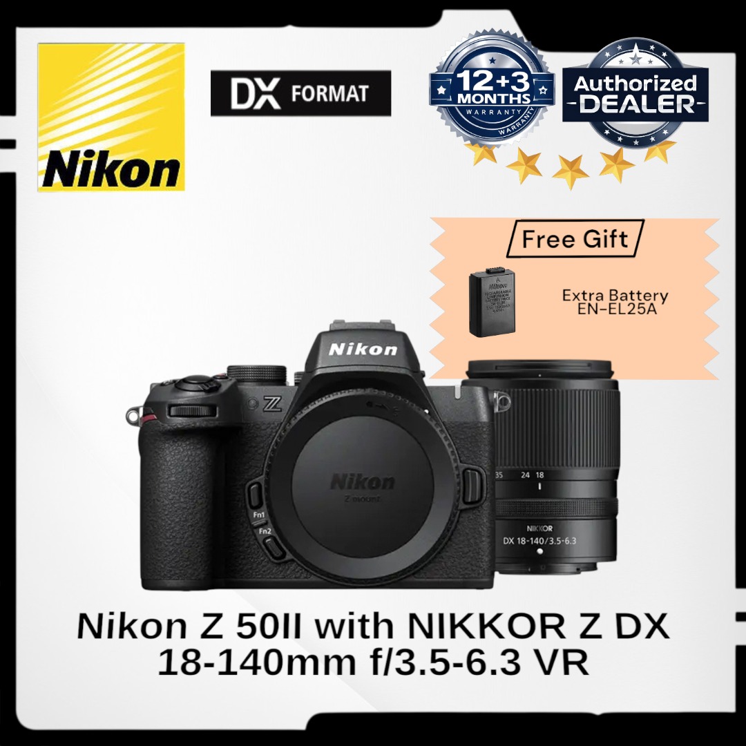 Nikon Z50 II Mirrorless Camera with 16-50mm Lens | Z50 II Mirrorless ...