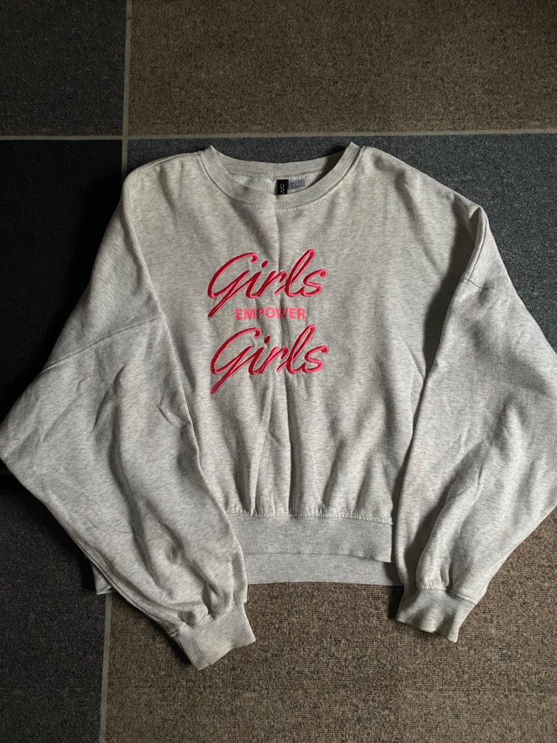 Original Authentic H&M Acid Gray Sweater Girls Empower Girls ...