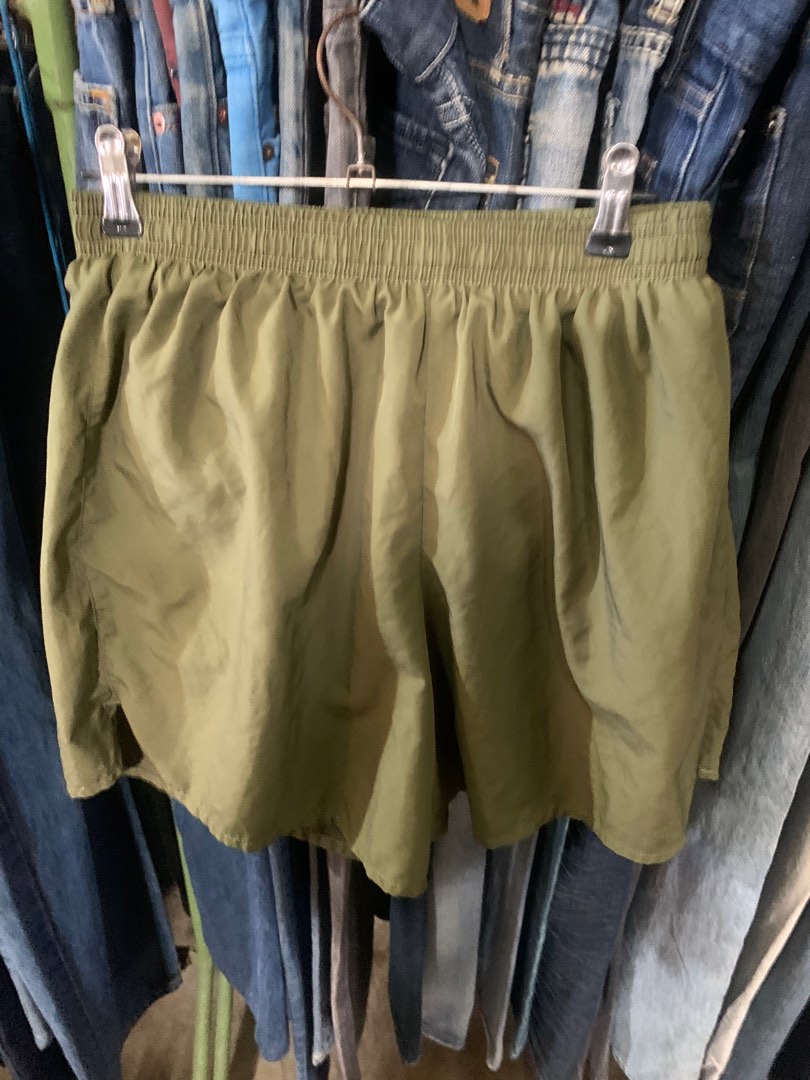 OUTDOOR DRAPEY ARMY GREEN COTTON SHORTS FOR RUNNING, Men's Fashion ...
