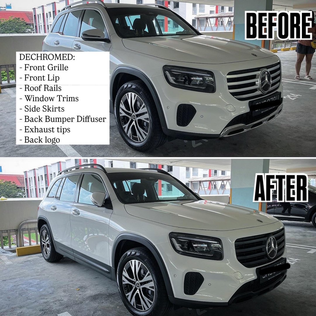 On Site Mobile Plastidip Dechrome car chrome delete black grille emblem ...