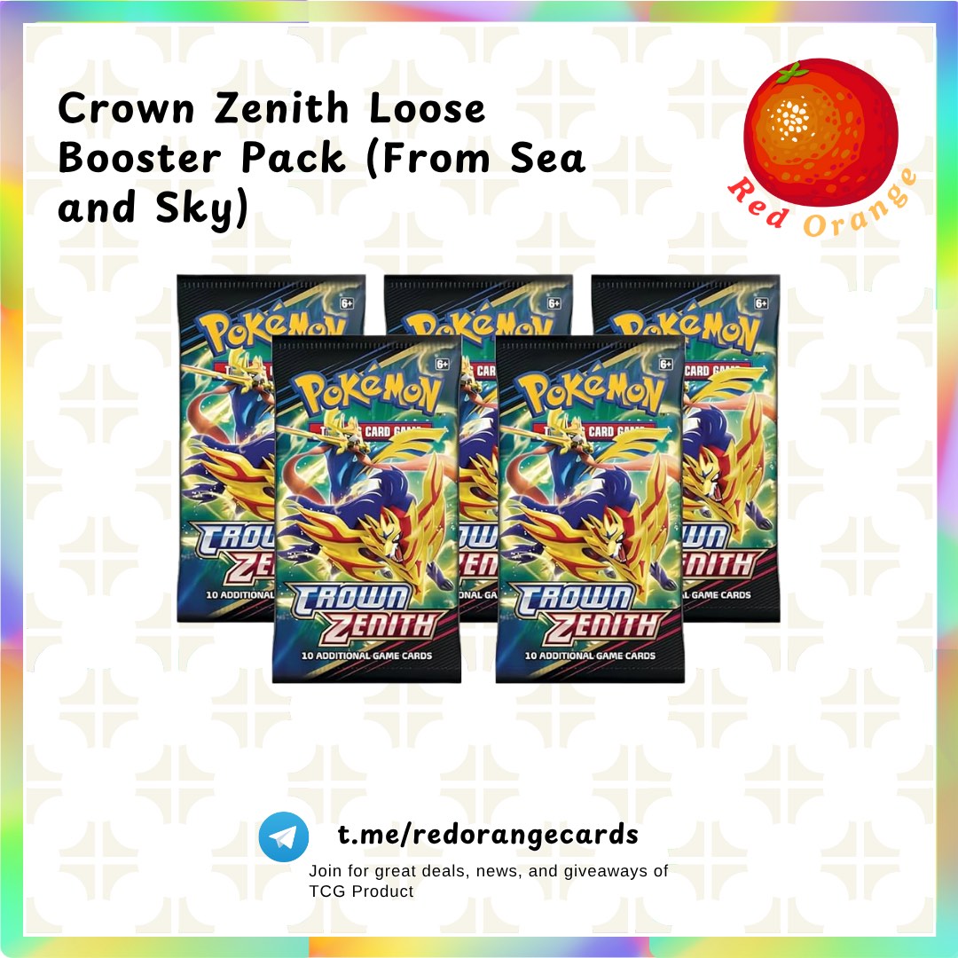 Pokemon Crown Zenith Loose Pack, Hobbies & Toys, Toys & Games on Carousell