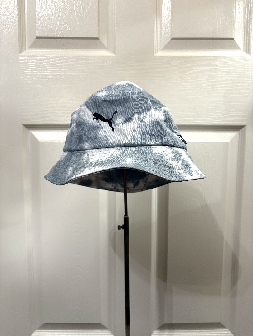 PUMA BUCKET HAT| GREY AND WHITE TIE DYE BUCKET HAT | GRAY BEACH HAT ...