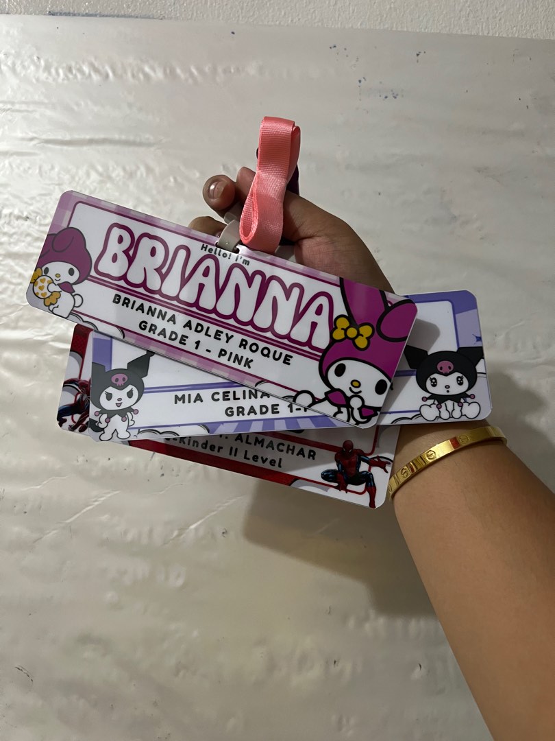 PVC NAMEPLATE BAGTAG SUBJECT LABEL, Hobbies & Toys, Stationary & Craft ...