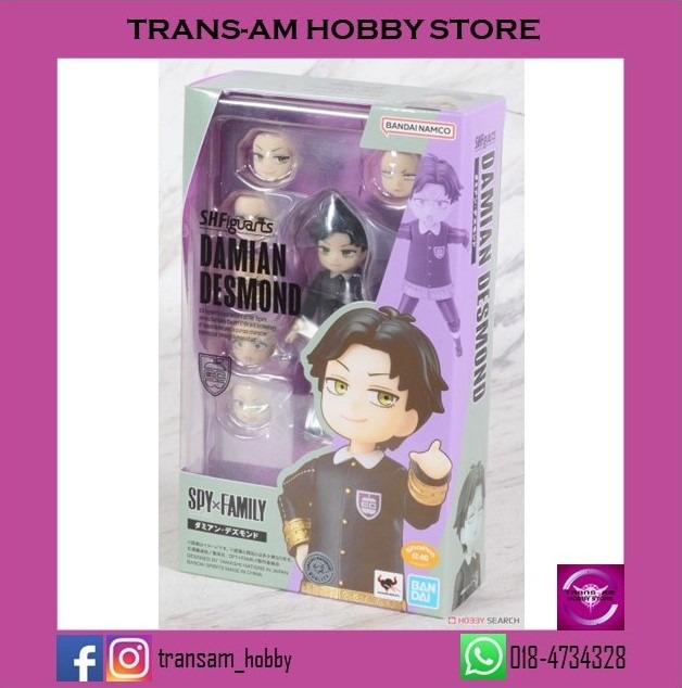 [Ready Stock] Bandai SHF S.H.Figuarts Damian Desmond Spy x Family ...