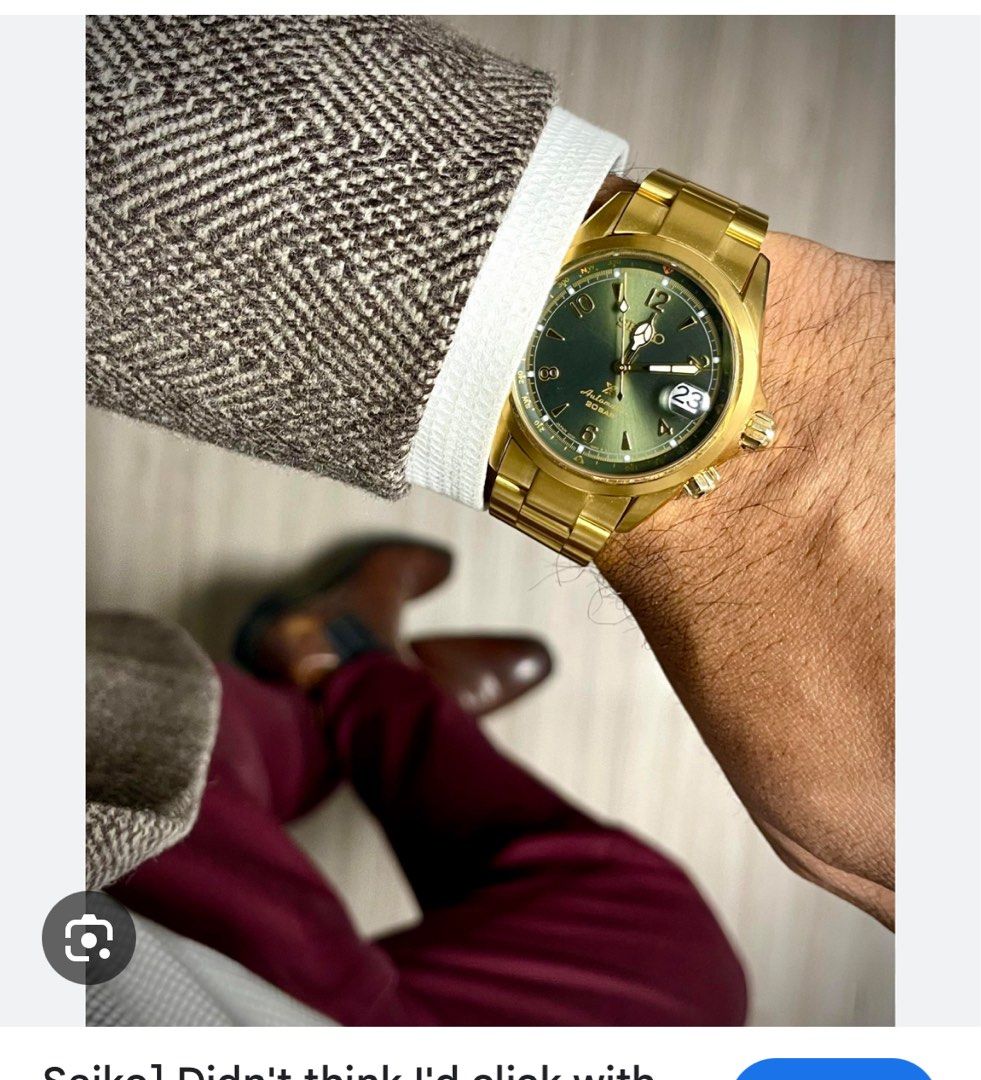Seiko Alpinist Gold SPB210, Luxury, Watches on Carousell