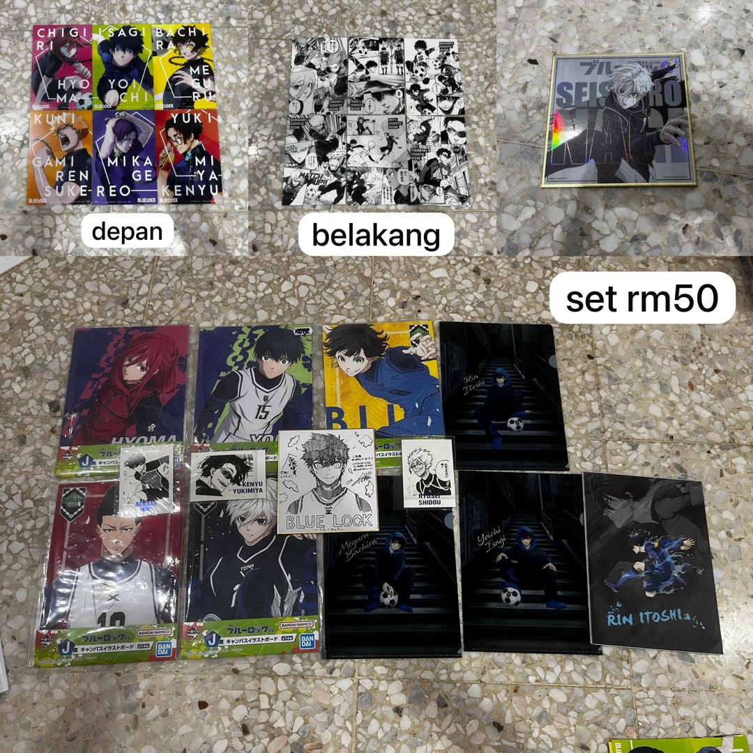 set merchandise blue lock, Hobbies & Toys, Collectibles & Memorabilia ...