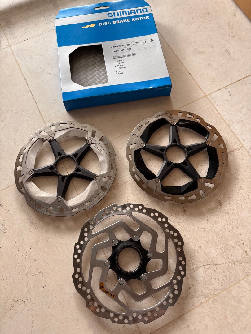 Shimano Rotors 180mm Centerlock, Sports Equipment, Bicycles & Parts ...