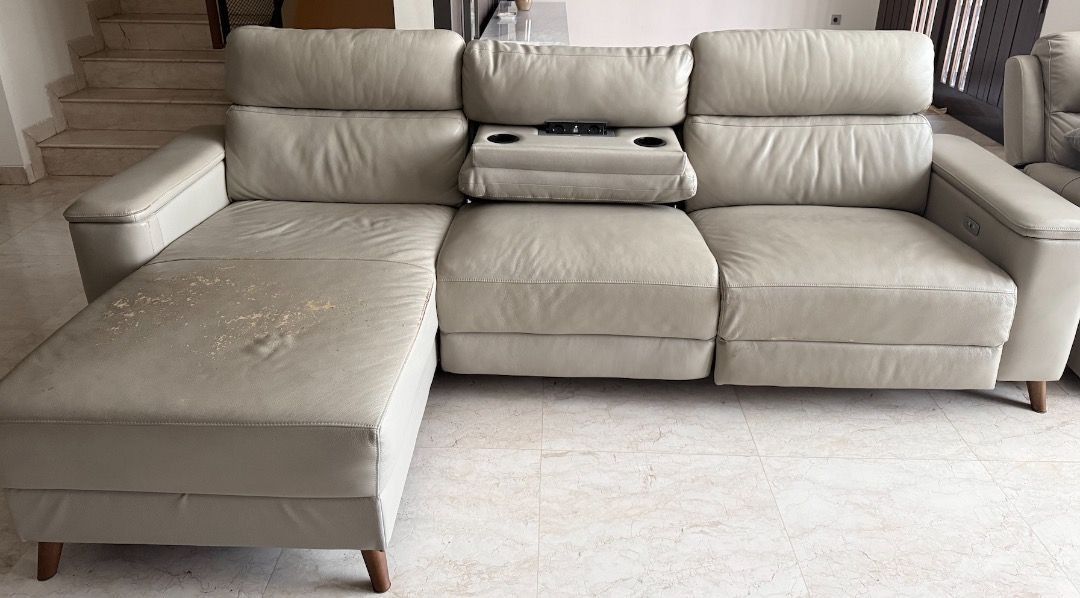 Sofa Informa Sudut Recliner 100% Kulit Asli - Ferrara Sevilla ...