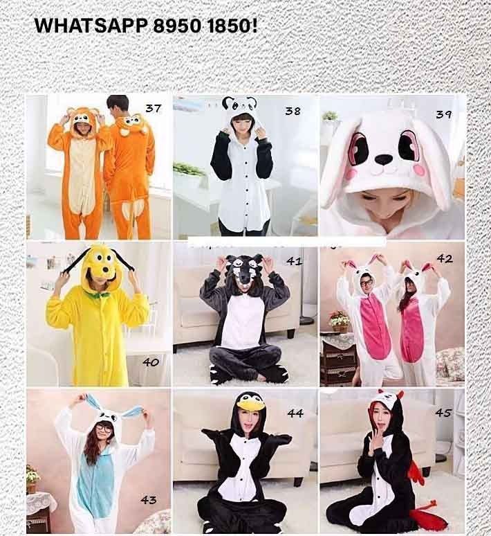 Super Cute Flannel Animal Onesie Pajamas Rilakkuma pokemon stitch and ...