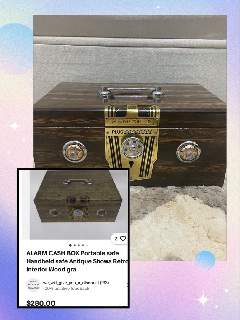 Vintage Alarm Metal Showa Retro Plus Cash Box, Hobbies & Toys ...