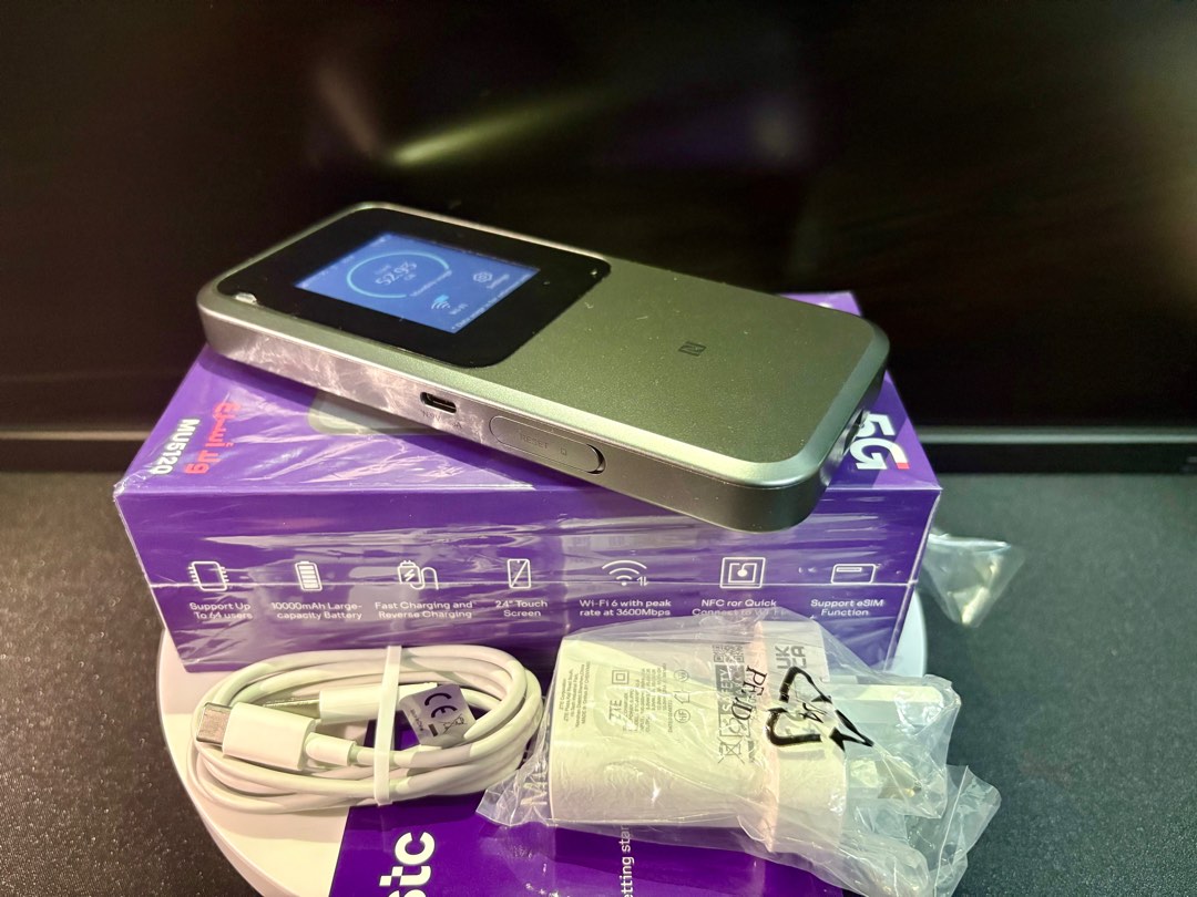 ZTE MU5120 U50 Pro Max 5G MIFI Pocket WiFi Portable Hotspot 10,000mAh ...