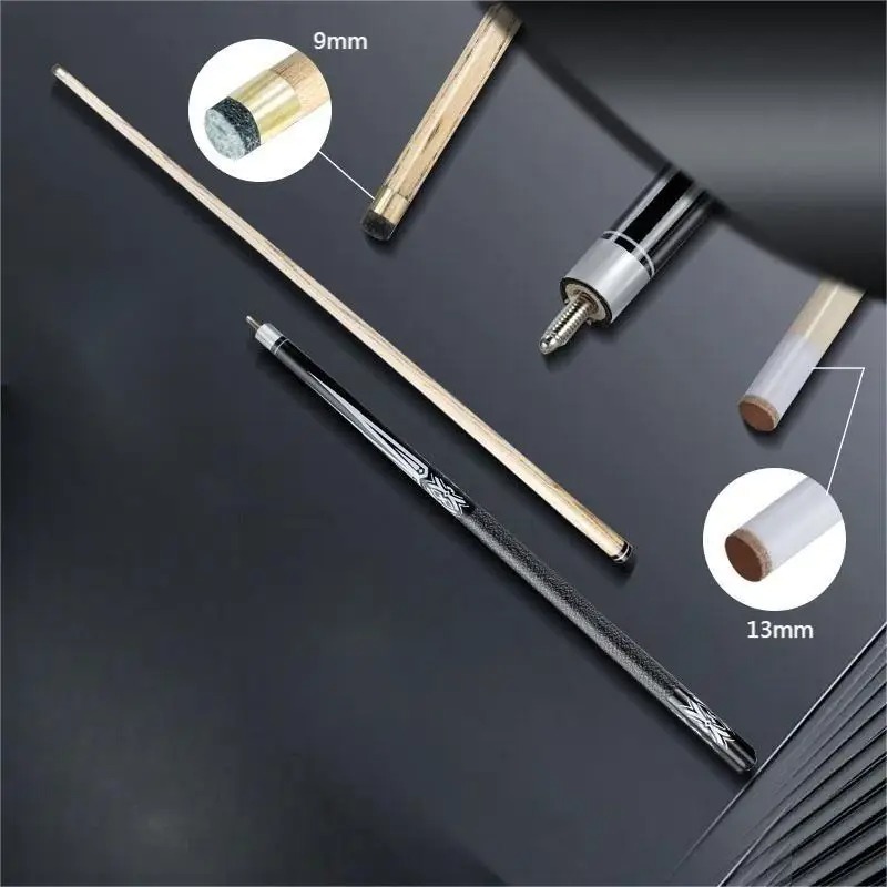 13mm pool cue,9mm ash 57" split billiard cue 1/2 American billiard cue ...